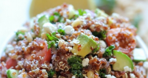 Greek Quinoa & Avocado Salad - Dherbs Recipes